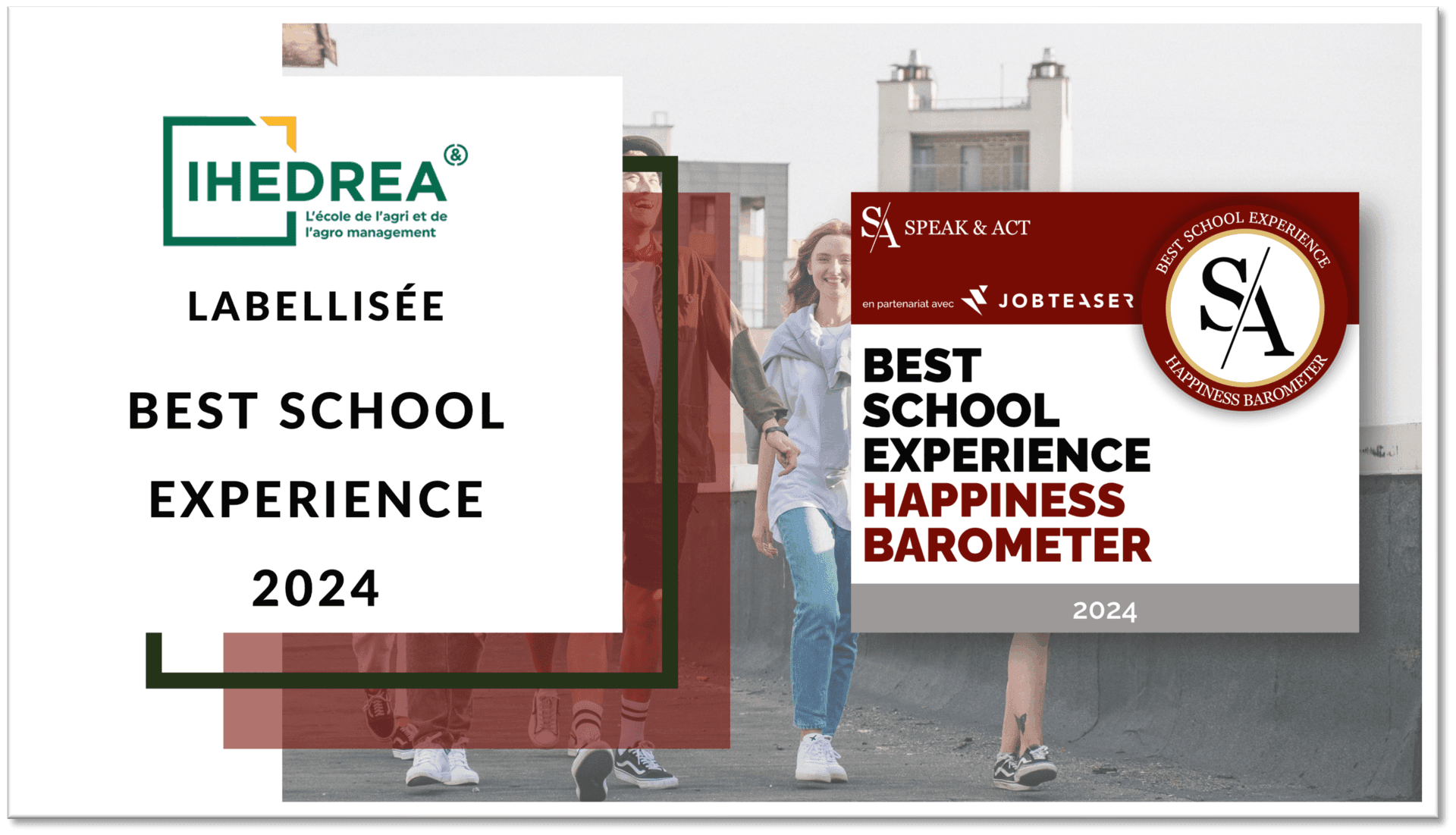 IHEDREA, labellisée Best School Experience 2024 par Speak & Act