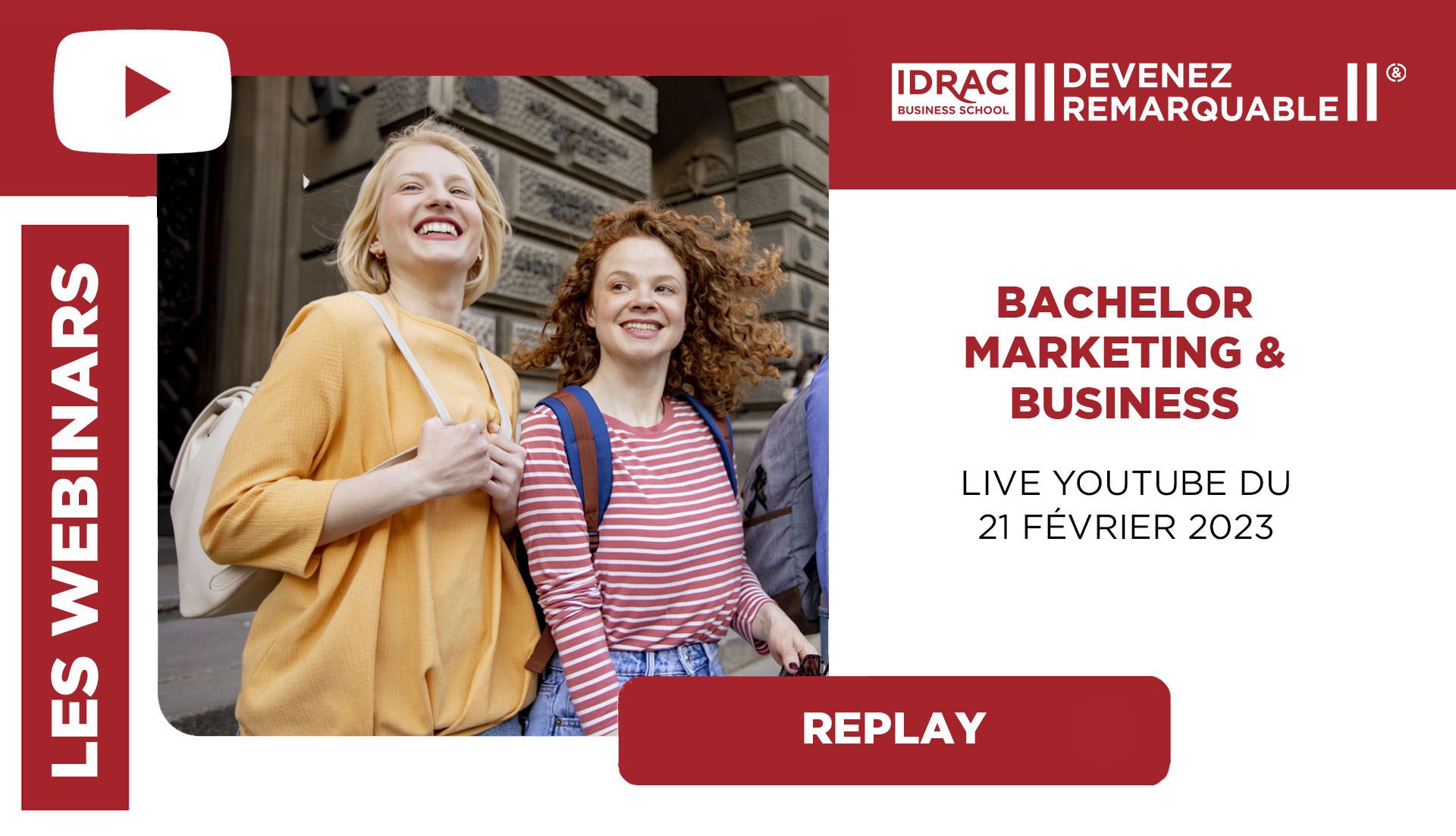 Les webinaires IDRAC Business School