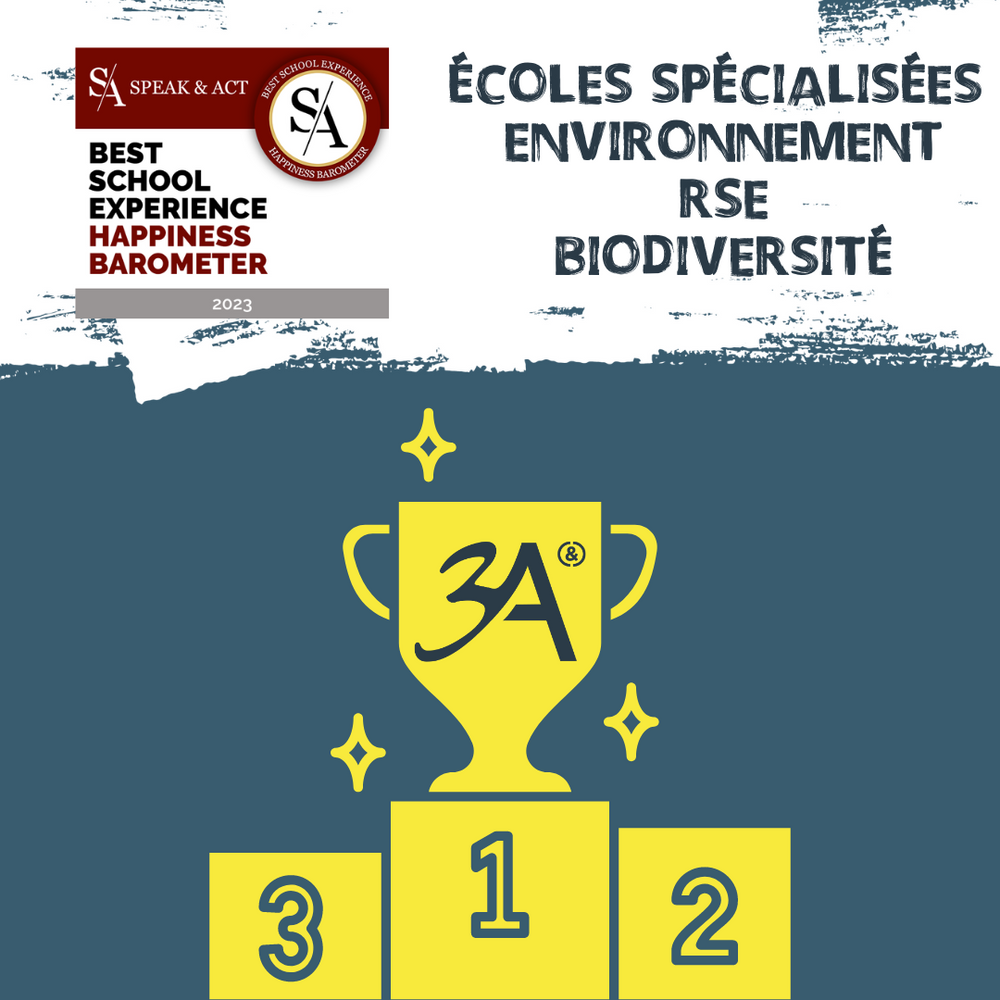 Ecole 3A, labellisée Best School Experience 2023 par Speak & Act